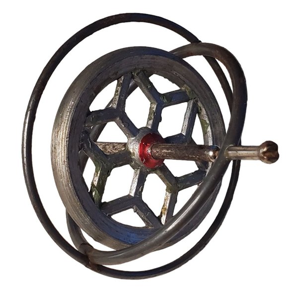 Unknown | Toys | Vintage Scientific Atomic Metal Gyroscope Metal Toy ...